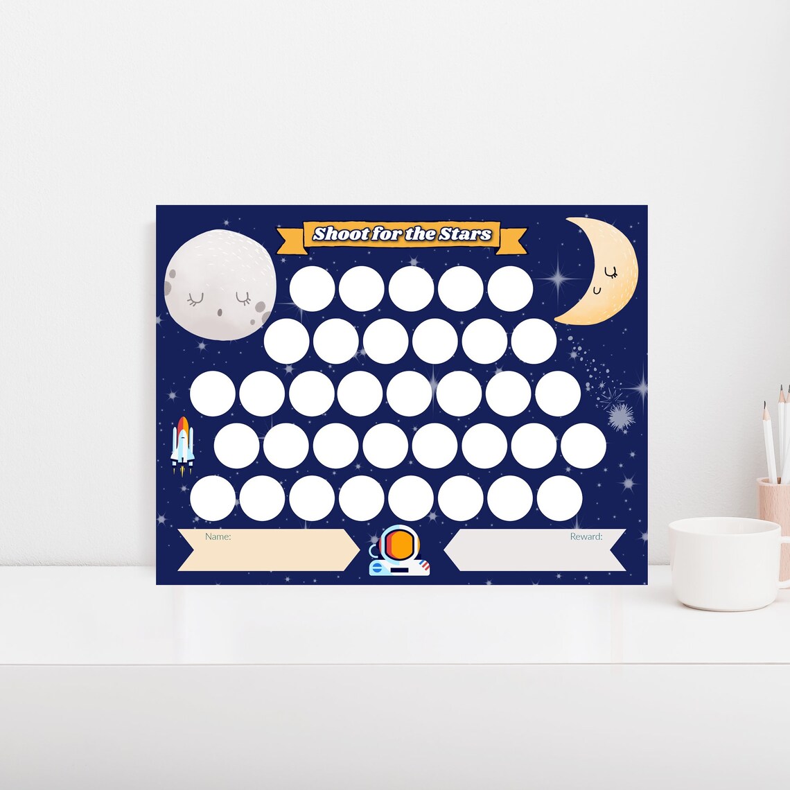 Kids Reward Chart Rewards Chart Children Tracking Chart Printable Potty ...