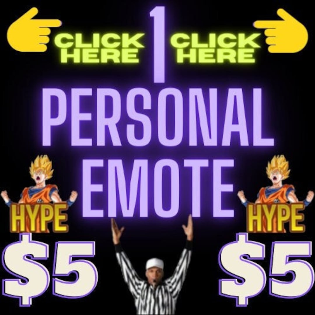 Single(1) Personal Animated or Photo Emote - Etsy