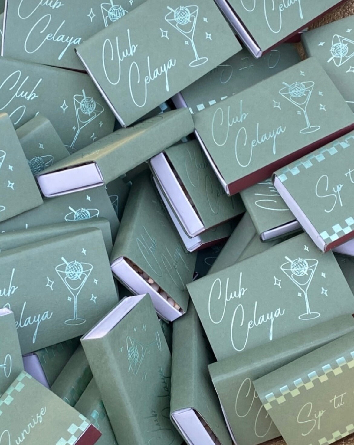 Customizable Club Disco Matchbox Template, Wedding Party Favor ...