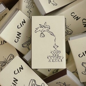 Customizable Cherub Matchbox Template, Wedding Party Favor ...