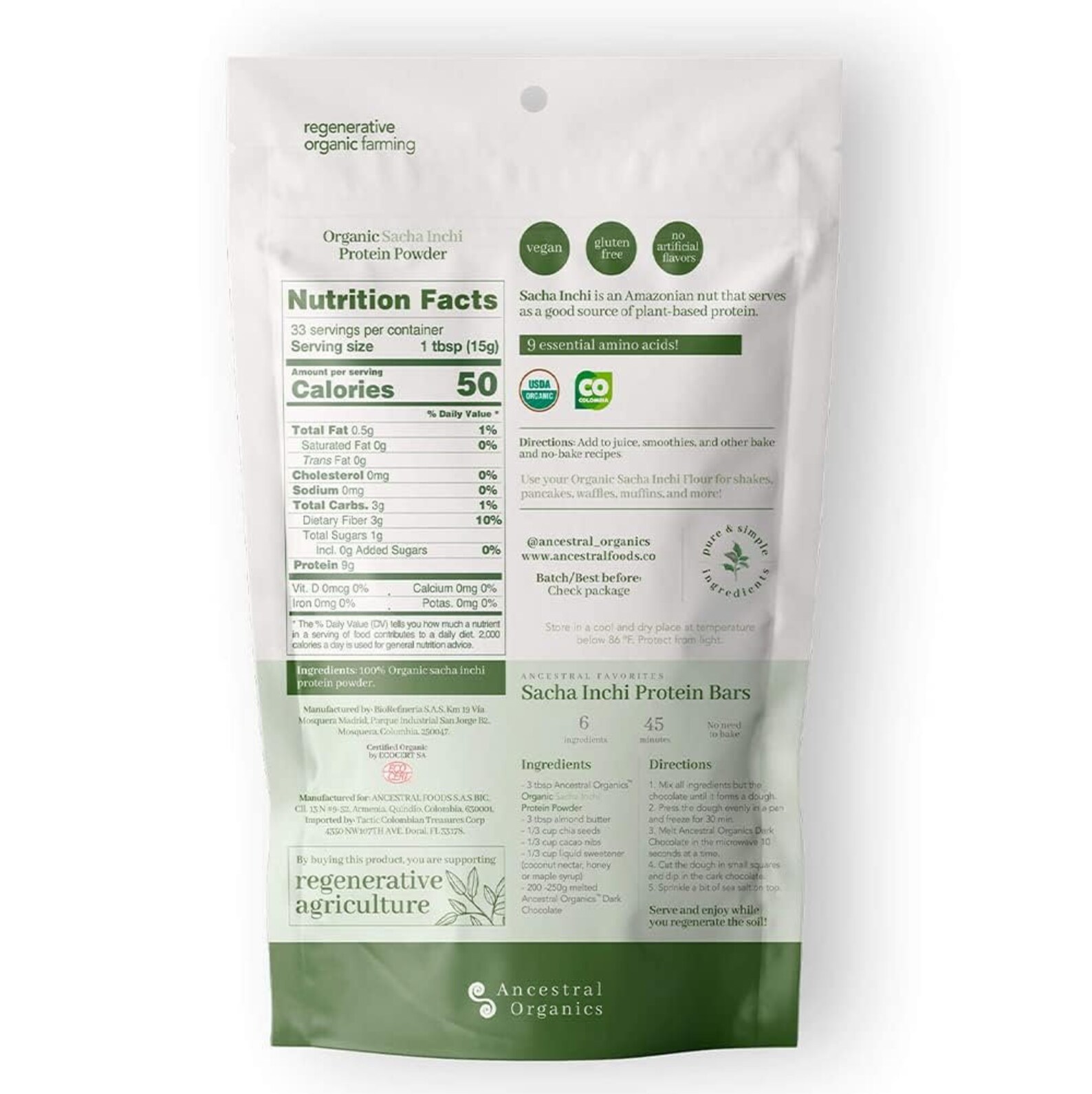 Sacha Inchi Seed Oil and Protein Bundle 8.45oz 250ml Oil 17.6oz 500g ...