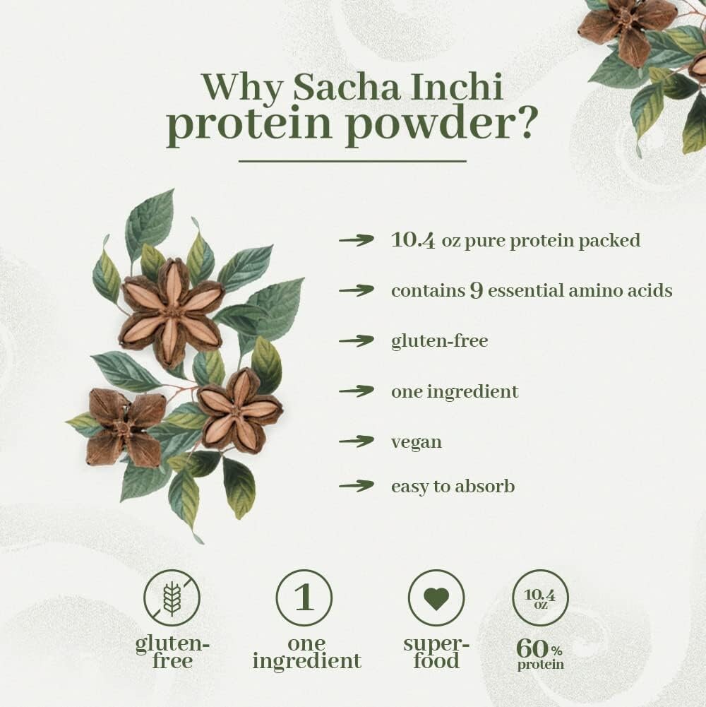 Sacha Inchi Seed Oil and Protein Bundle 8.45oz 250ml Oil 17.6oz 500g ...