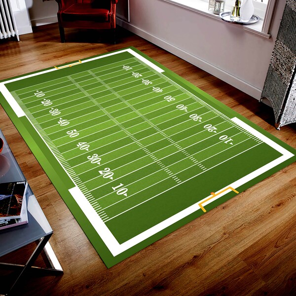 Rugby Pattern Rug - Etsy