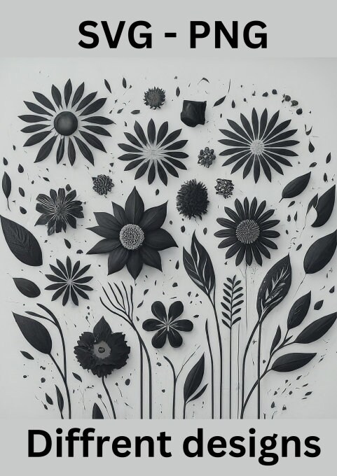 Spring Flower SVG Bundle for Cricut | Floral Designs for Shirts | Cut ...