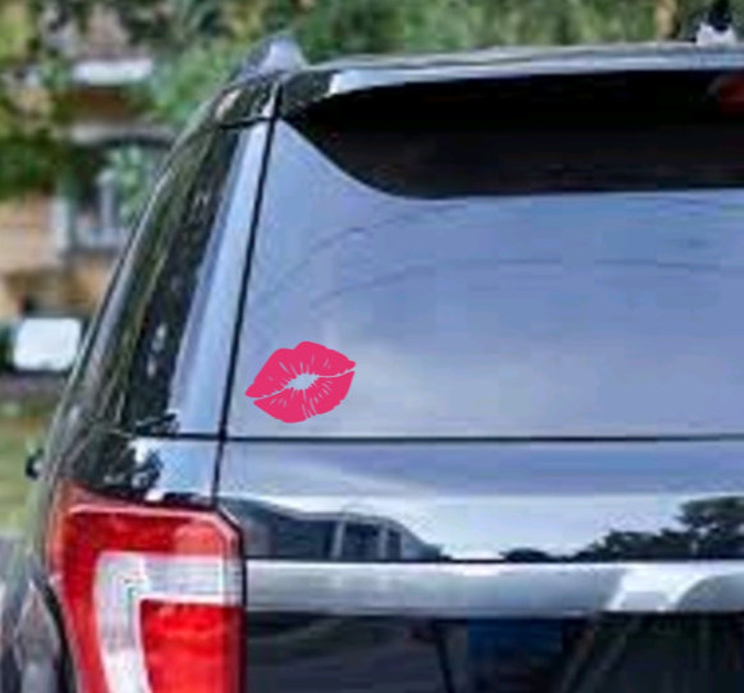 Lips Car Decal Kiss Window Sticker Laptop, Kindle, Tablet, Cup Sticker ...