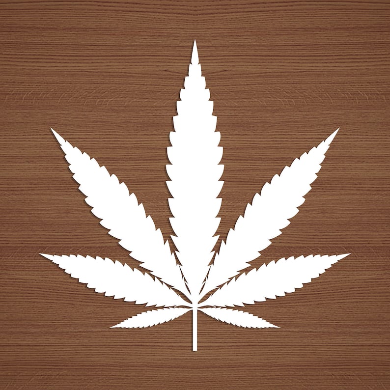 Pot Leaf Vinyl Sticker, Marijuana Plant Decal - Etsy