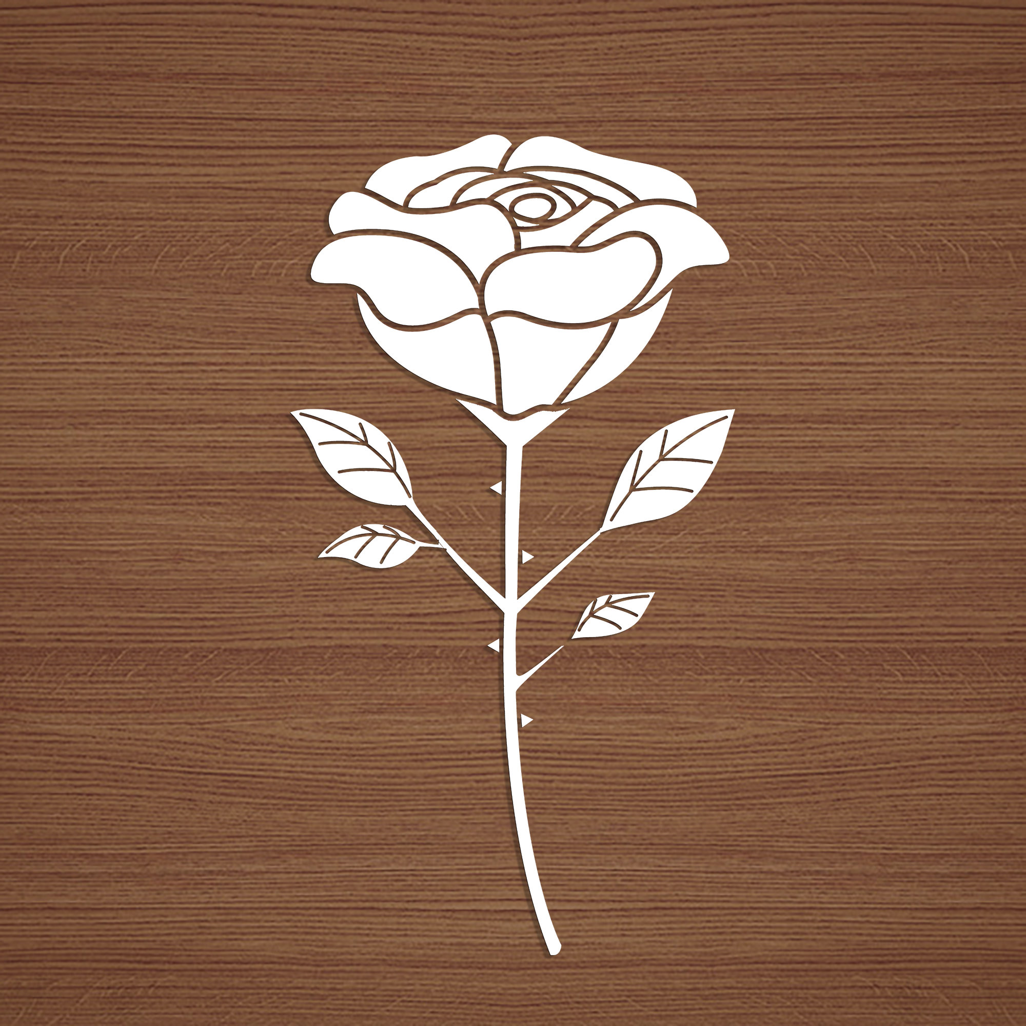 Rose Vinyl Sticker, Rose Decal - Etsy
