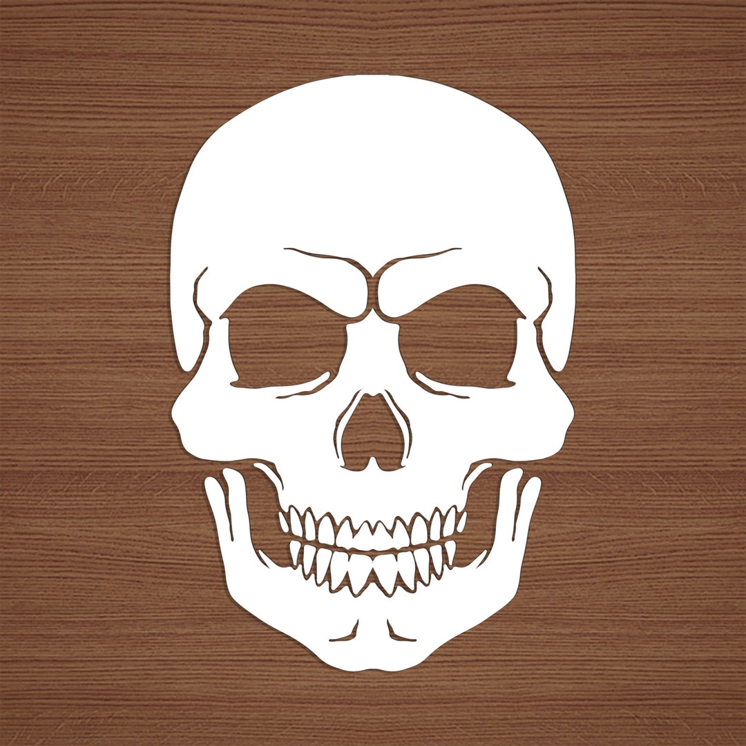 Skull Vinyl Sticker, Window Decal, Multiple Sizes and Colors Available ...