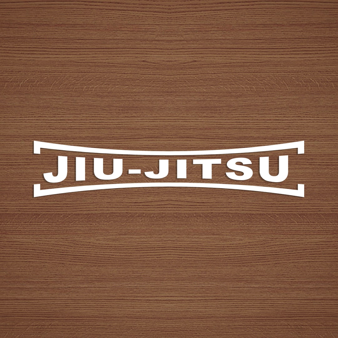 Jiu-jitsu Vinyl Sticker. Jiu Jitsu Window Decal - Etsy