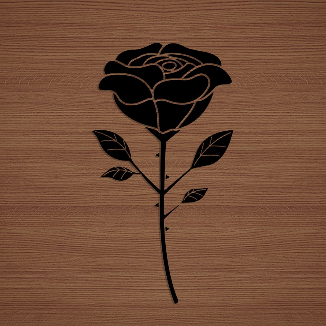Rose Vinyl Sticker, Rose Decal - Etsy