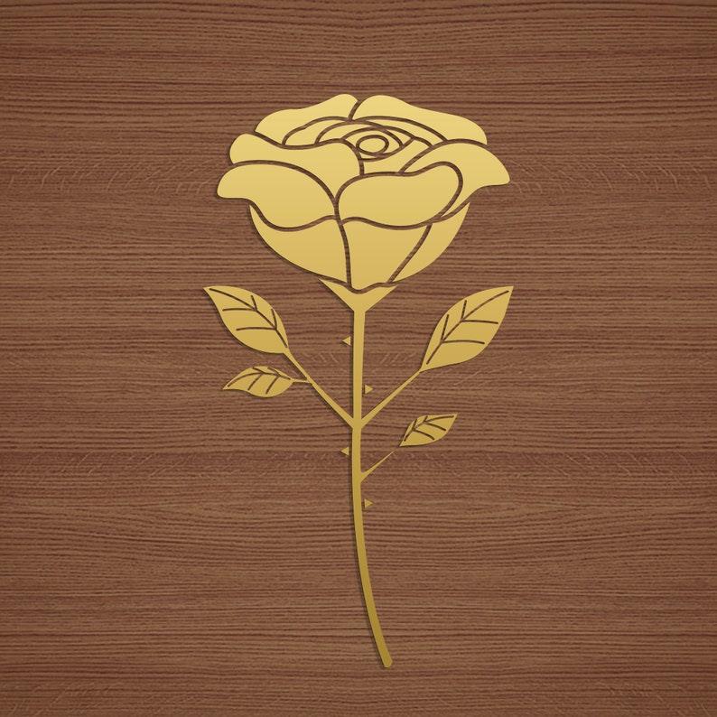 Rose Vinyl Sticker, Rose Decal - Etsy