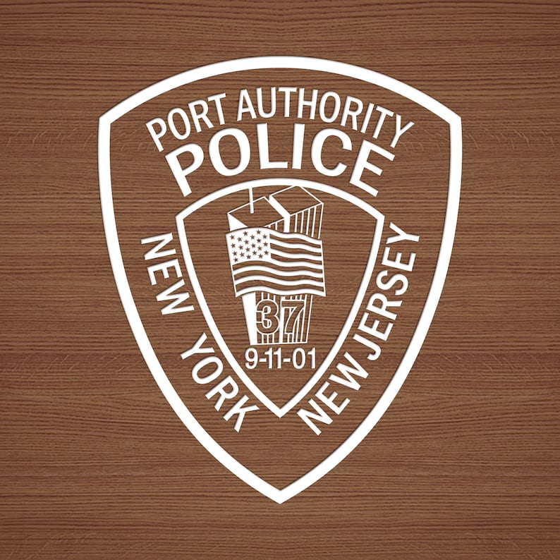 PAPD Patch Vinyl Sticker, Port Authority Police Window Decal - Etsy
