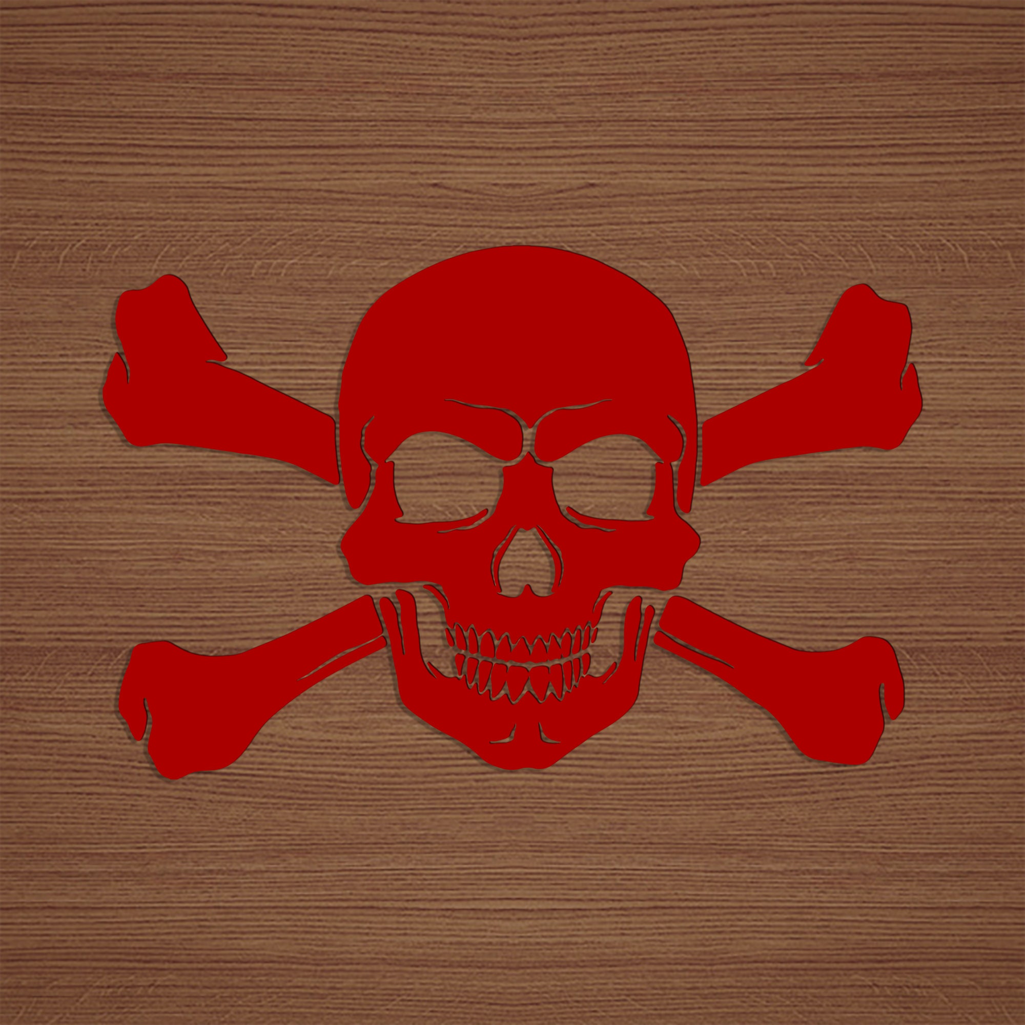 Skull & Crossbones Vinyl Sticker, Window Decal, Multiple Sizes and ...