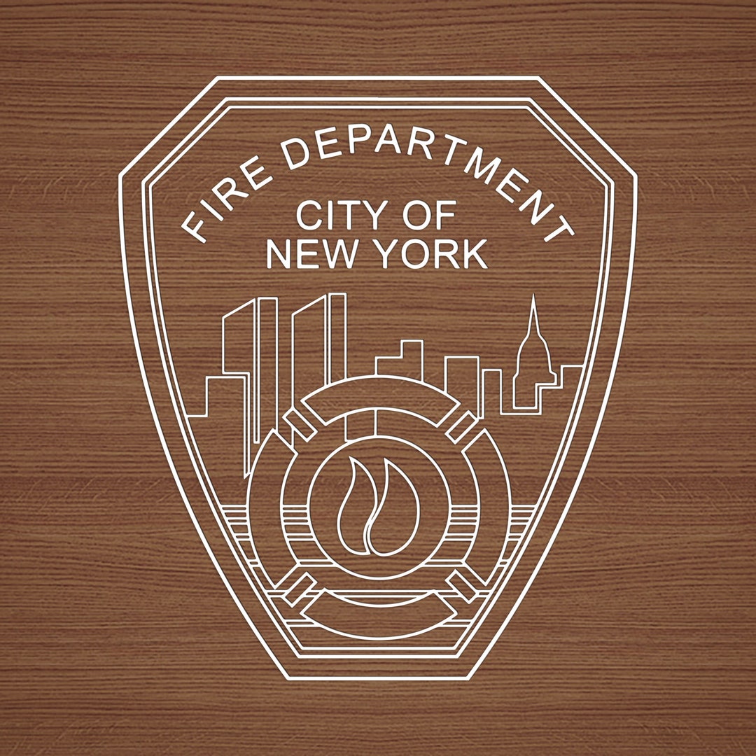 New York City Fire Department Patch Sticker, FDNY Window Decal - Etsy