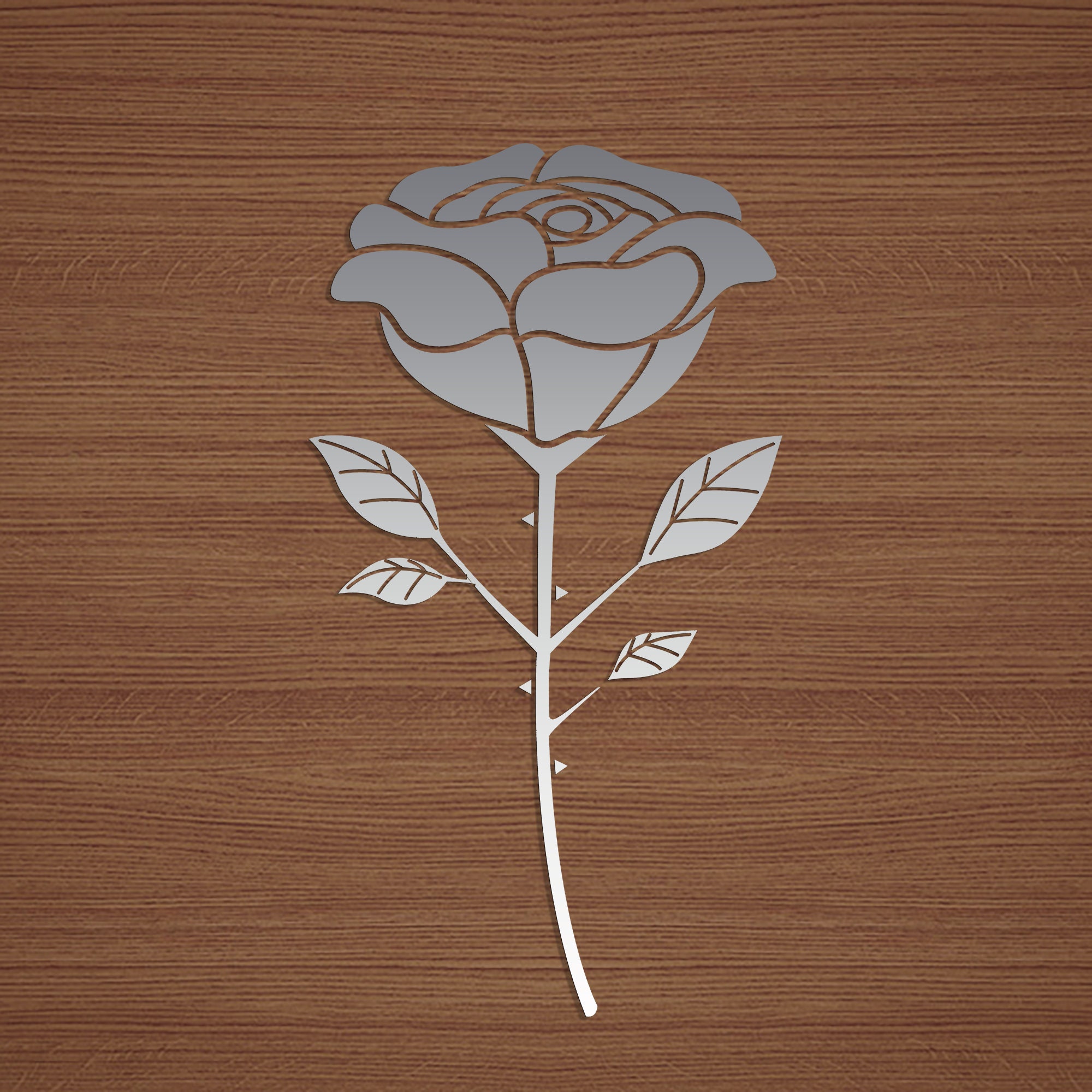 Rose Vinyl Sticker, Rose Decal - Etsy