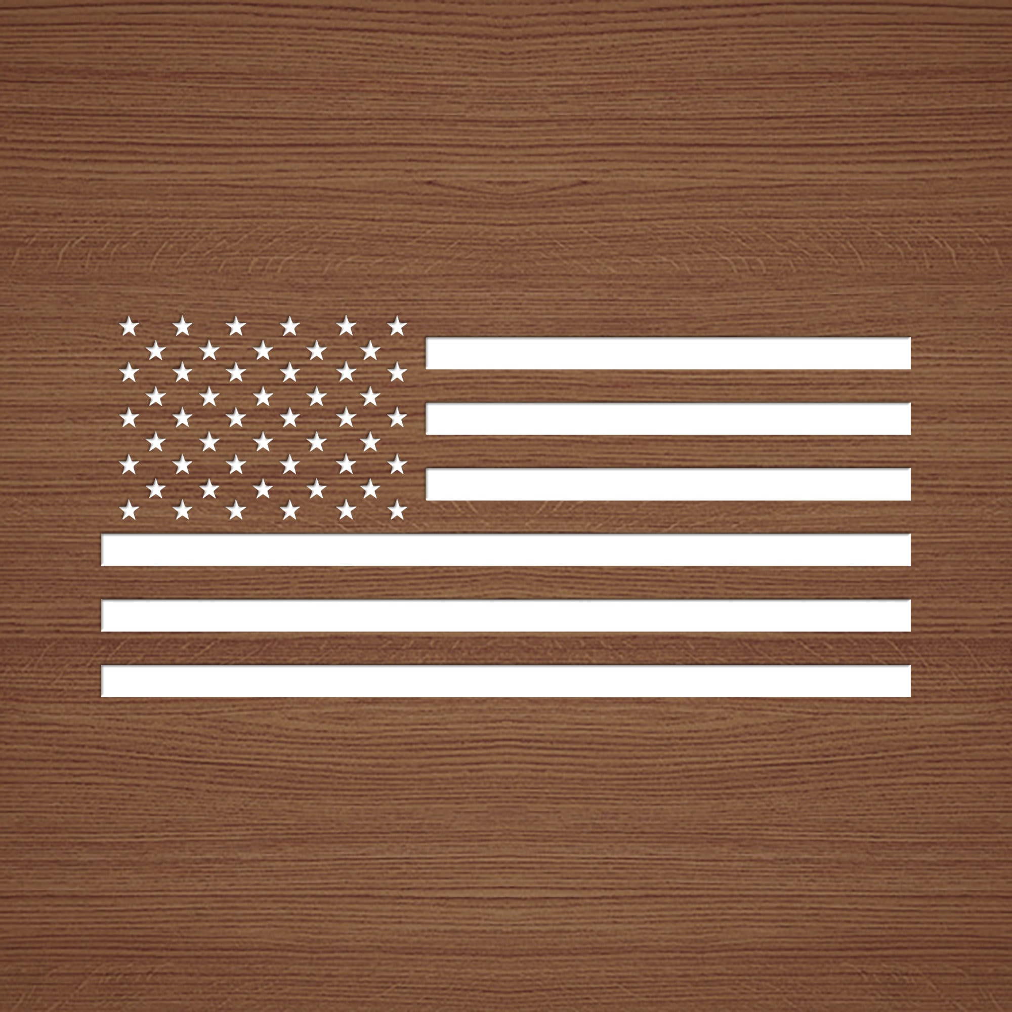 American Flag Vinyl Sticker, Stars & Stripes Window Decal, Multiple ...