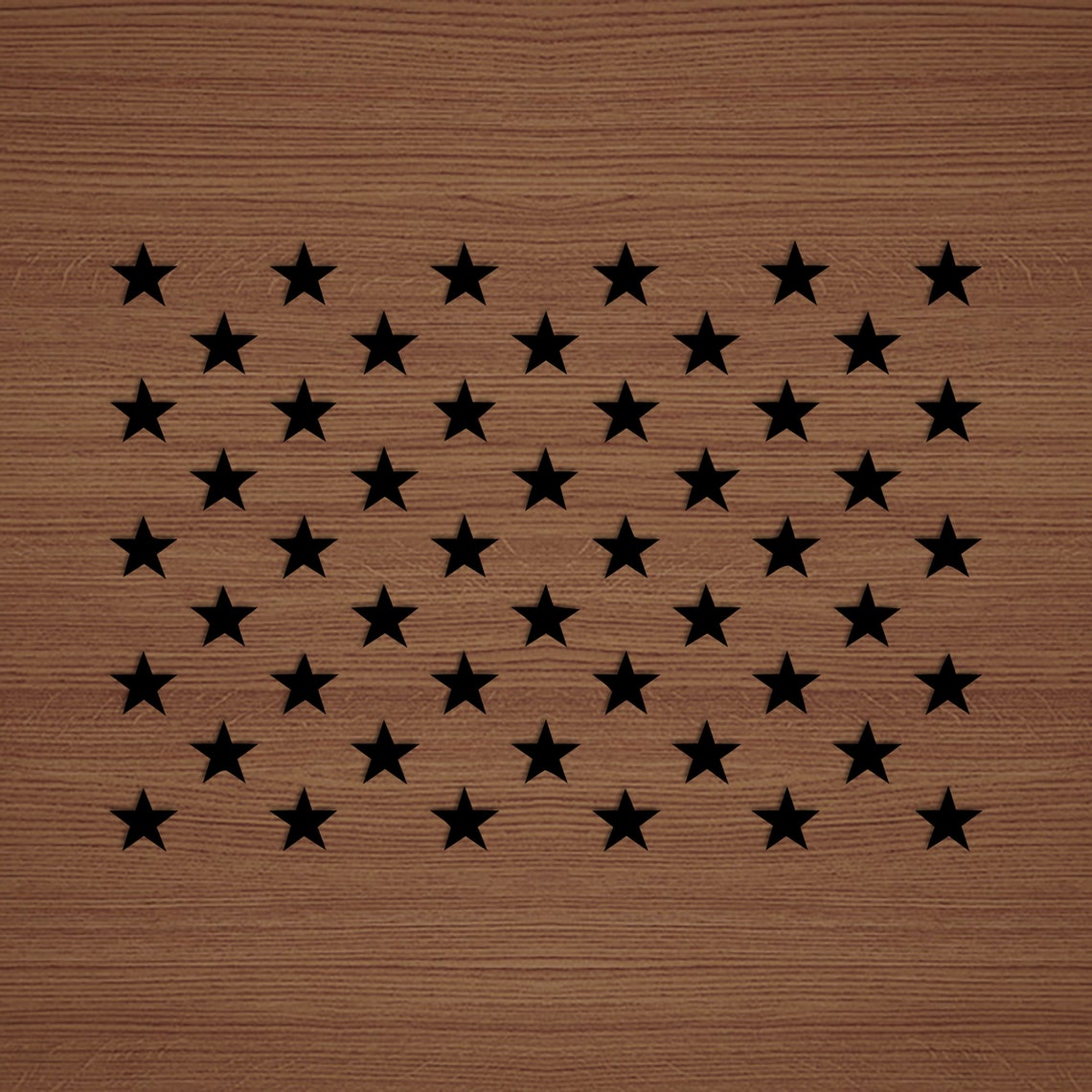 50 Stars Vinyl Sticker, American Flag Stars Window Decal - Etsy