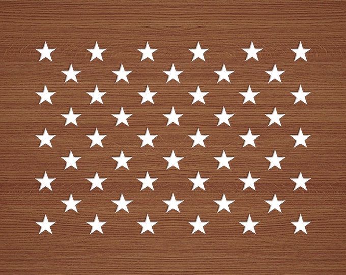 50 Stars Vinyl Sticker, American Flag Stars Window Decal - Etsy