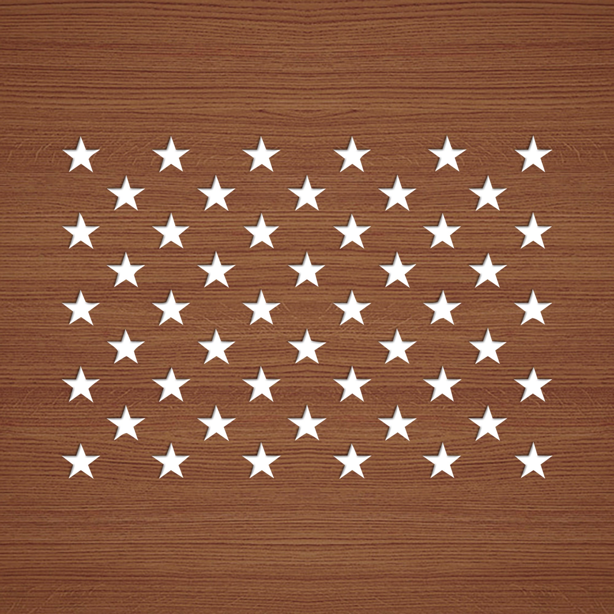 50 Stars Vinyl Sticker, American Flag Stars Window Decal - Etsy