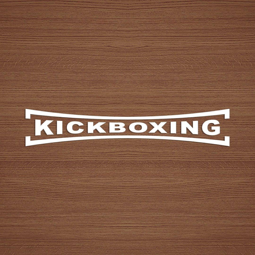 Kickboxing Vinyl Sticker, Kickboxer Window Decal - Etsy