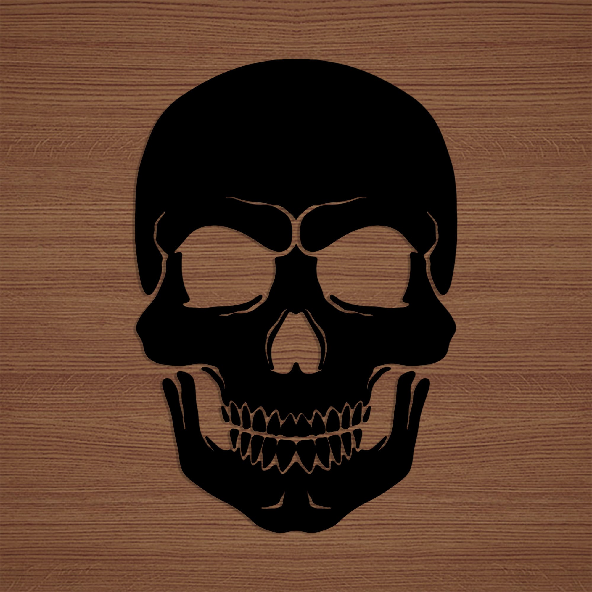 Skull Vinyl Sticker, Window Decal, Multiple Sizes and Colors Available ...