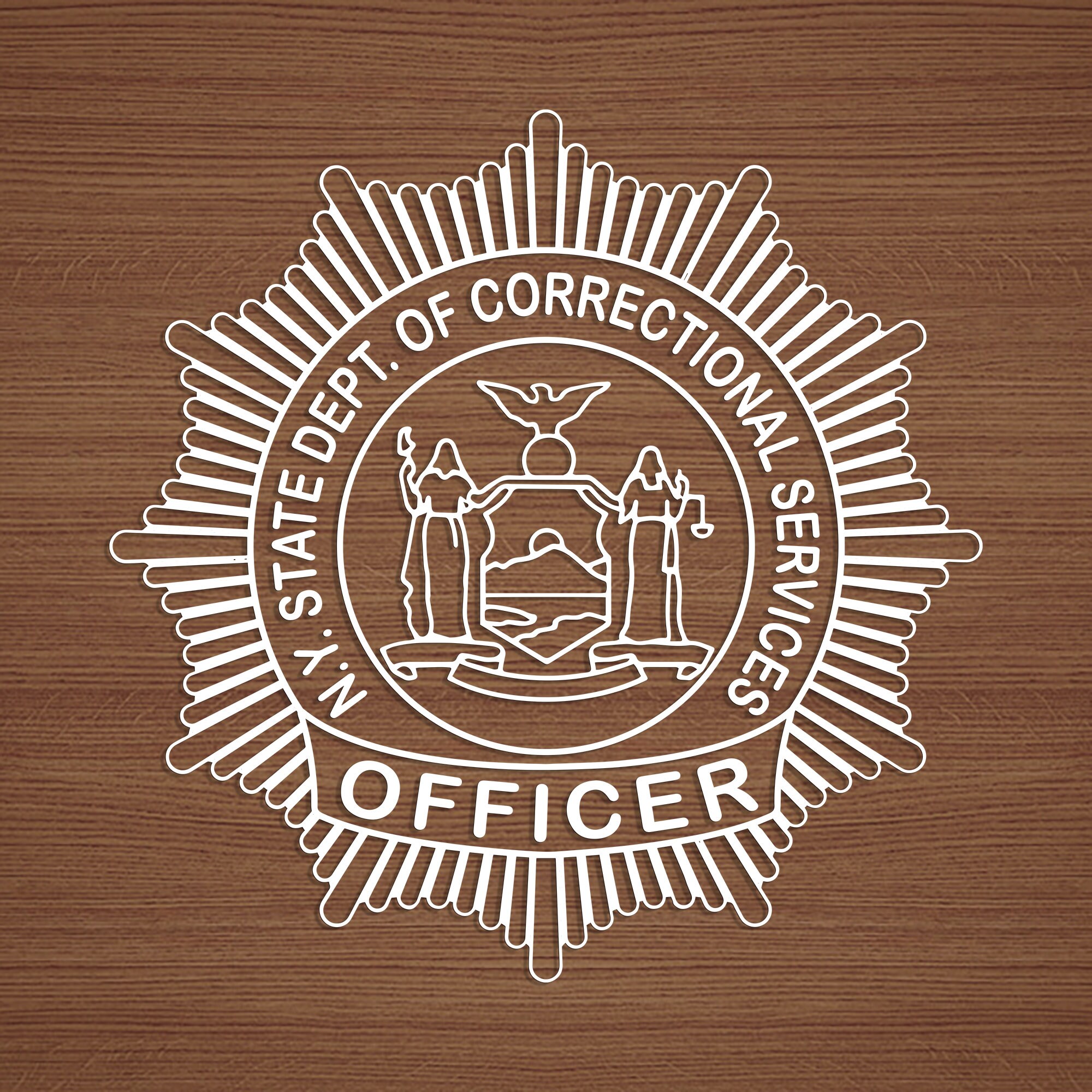 New York State Correctional Officer Sticker, NYSDOCCS Window Decal, NYS ...