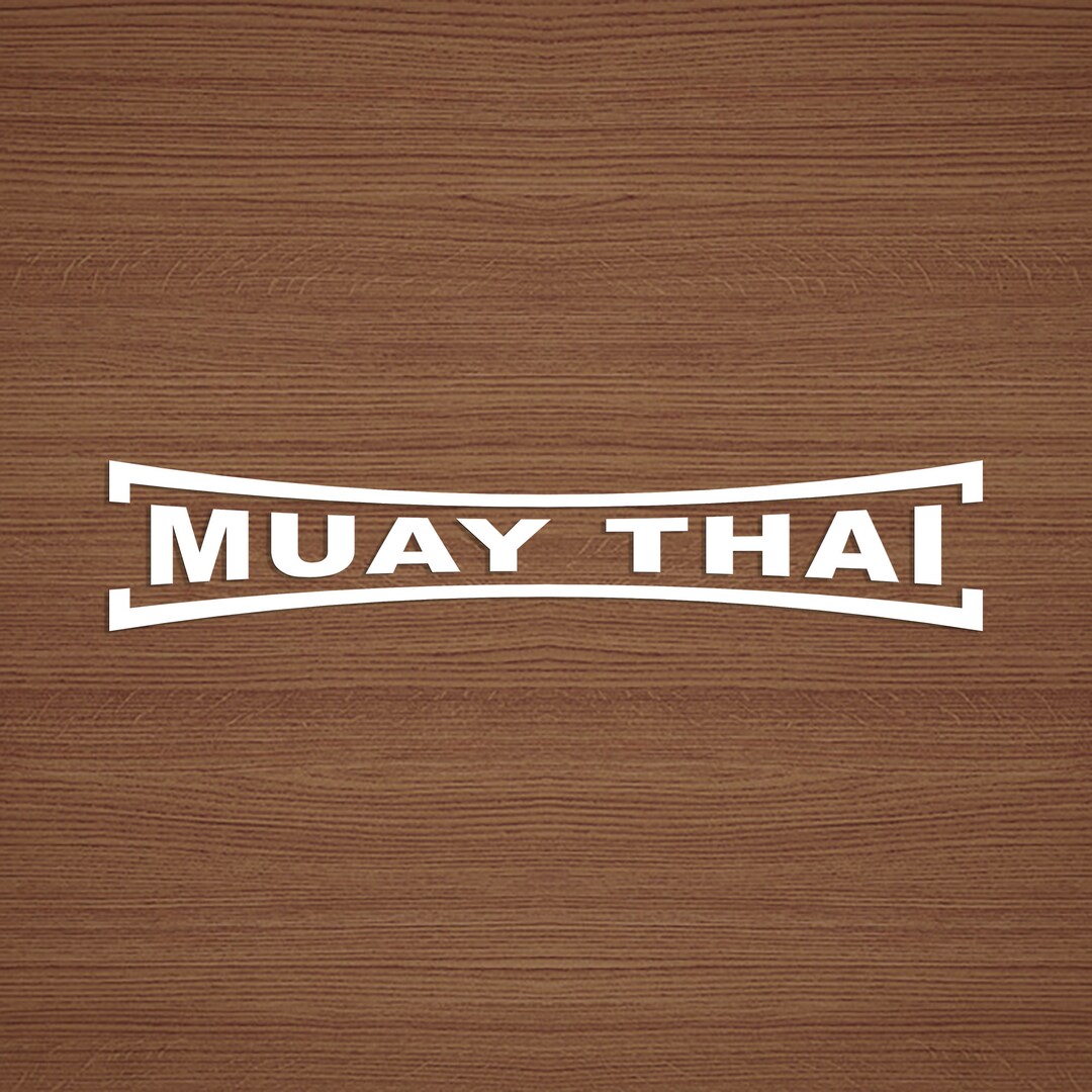 Muay Thai Vinyl Sticker, Muay Thai Window Decal - Etsy