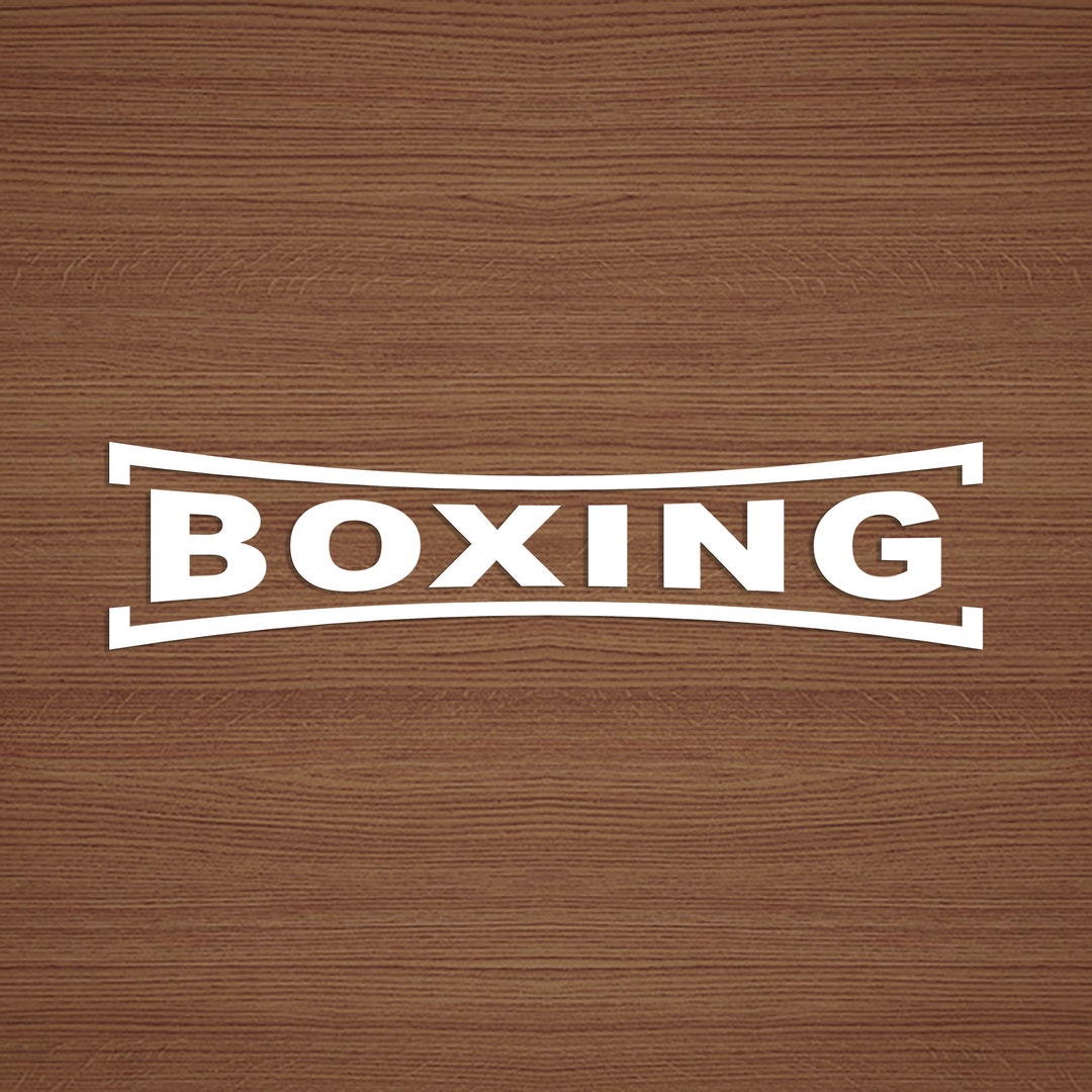 Boxing Vinyl Sticker, Boxer Window Decal - Etsy