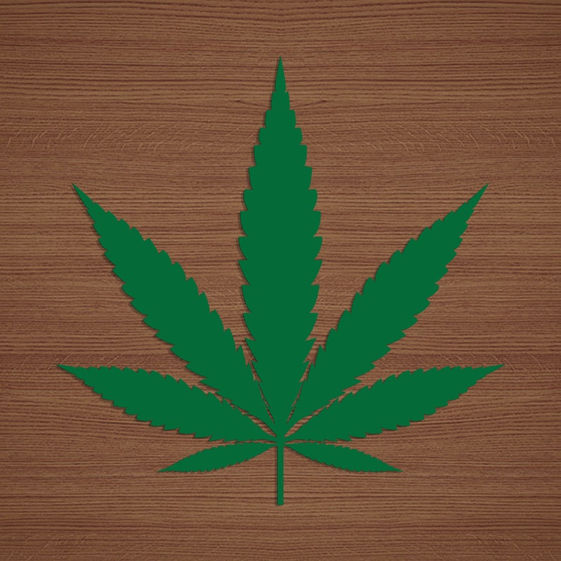 Pot Leaf Vinyl Sticker, Marijuana Plant Decal - Etsy