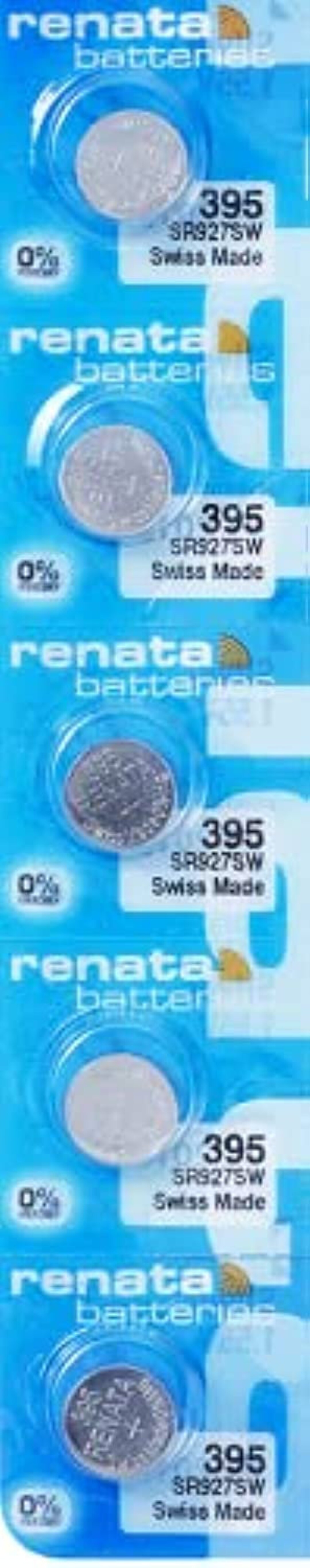 395 Watch Battery Strip of 5 Batteries - Etsy