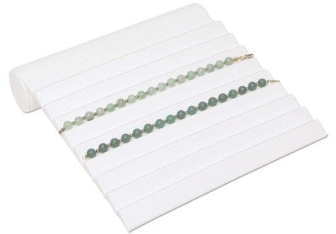 Jewelry Display Bracelet Ramp 9 Rib White - Etsy