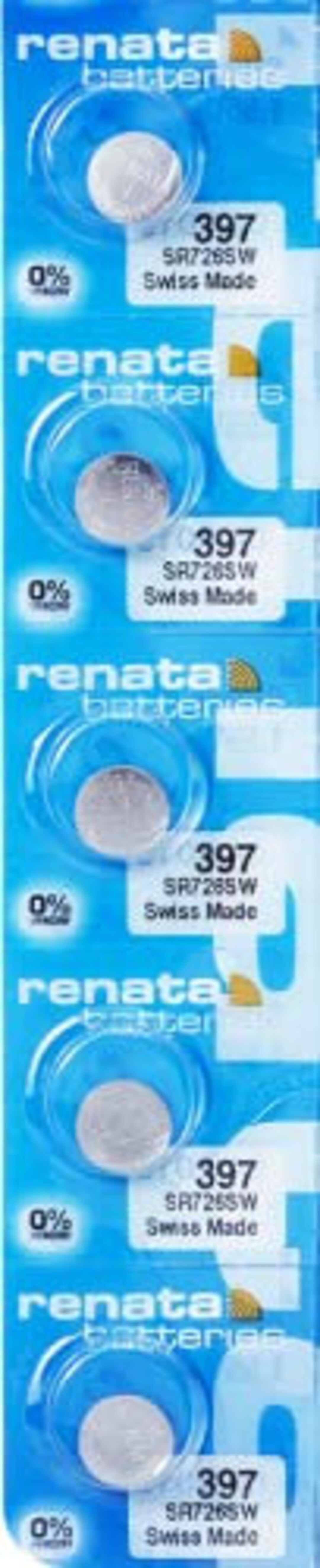 Renata Batteries 397 Silver Oxide 0% Mercury Battery 5 Pack - Etsy
