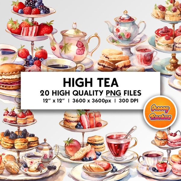 High Tea Clip Art - Etsy