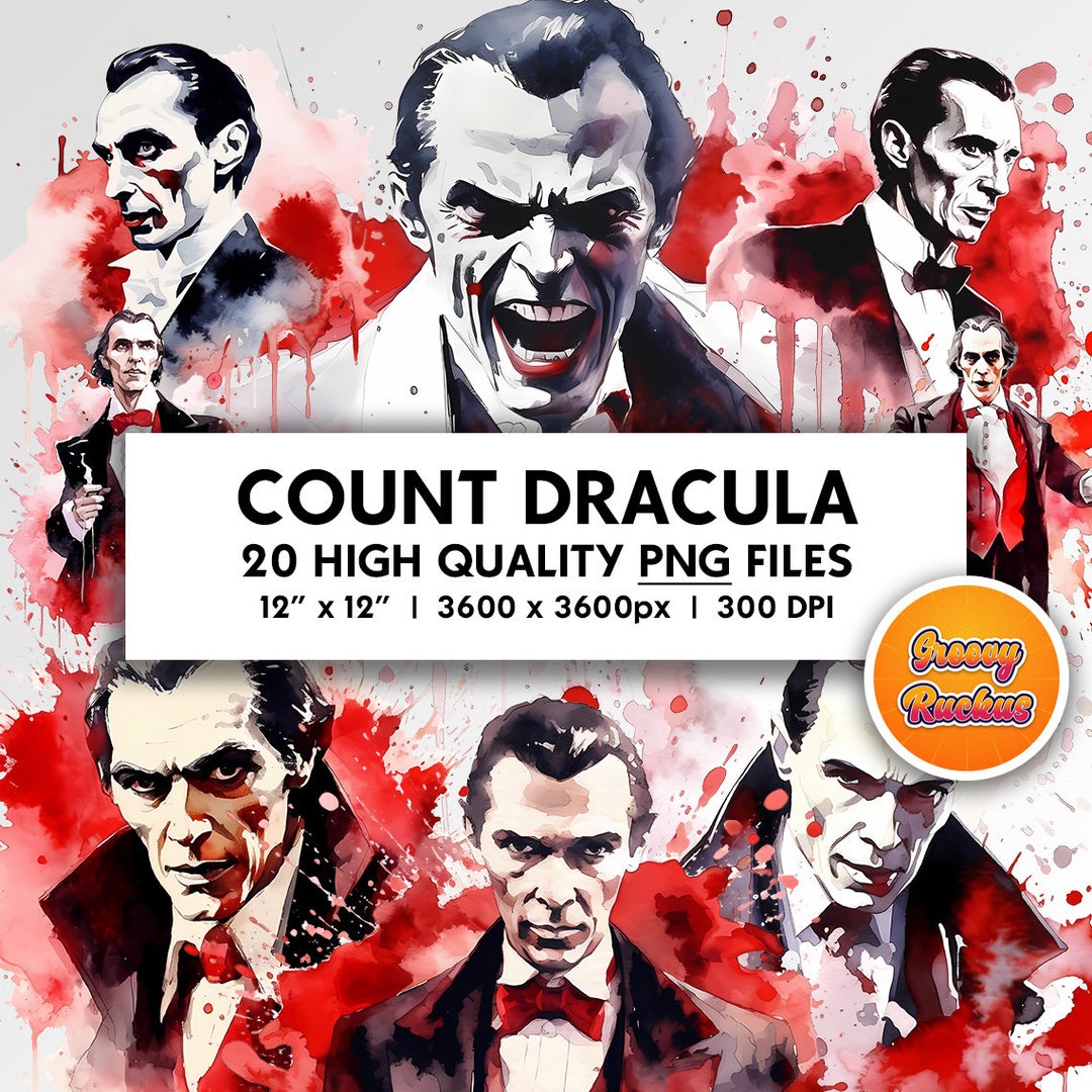 Count Dracula Clip Art Set Digital Art Scrapbooking Clipart - Etsy