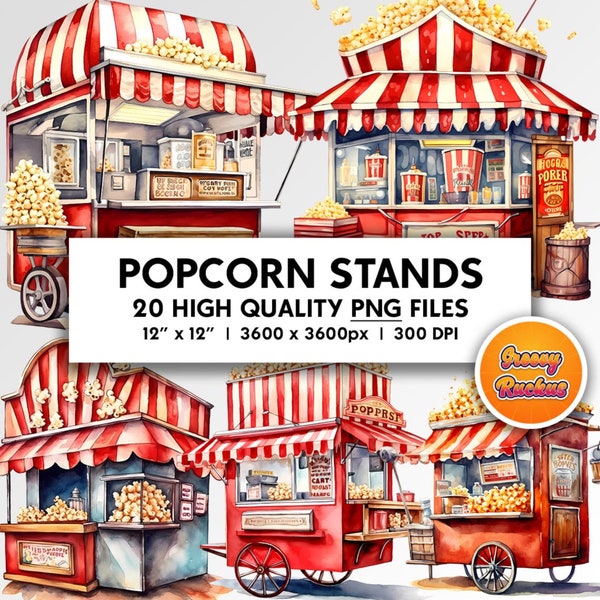Popcorn Stand - Etsy