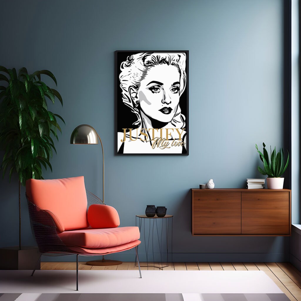 Madonna Poster Fan Art Queen of Pop Justify My Love Iconic - Etsy