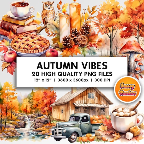 Autumn Clip Art - Etsy