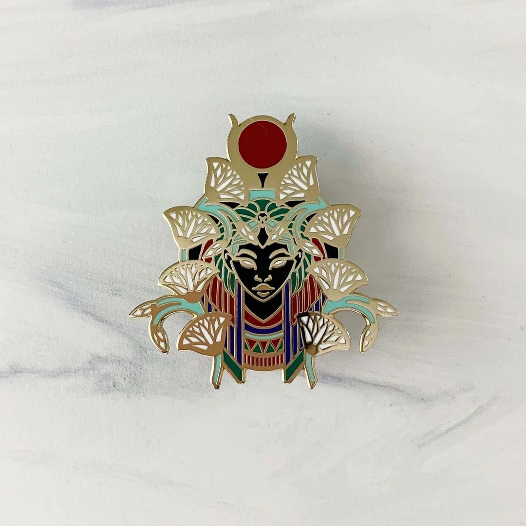 Egyptian Goddess Isis Enamel Pin - Etsy