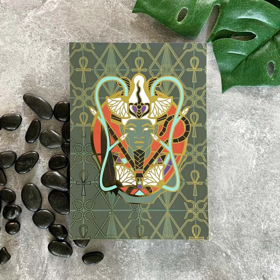 Osiris Metallic Gold Foil Print - Etsy UK