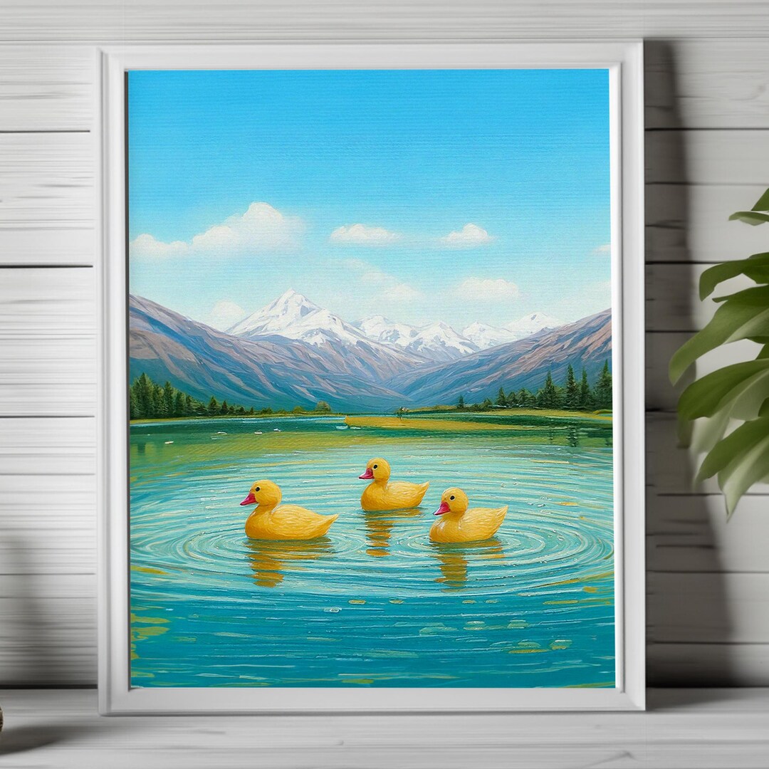 Ducks Wall Art, Ducks Art Print, Animal Wall Art, Nature Printable Art ...