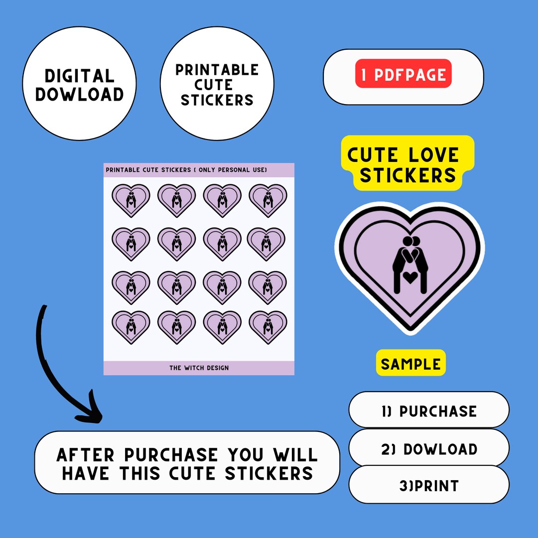 Printable Digital Planner Stickersprintable Washi Etsy