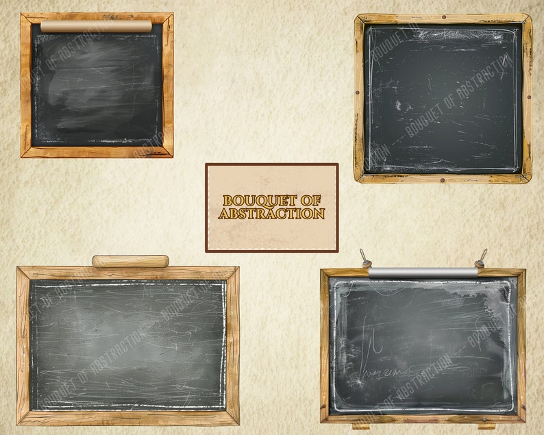 Chalkboard Bundle of 20 High Resolution Clip Art Transparent Background ...