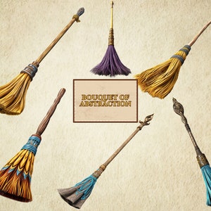 Wizard Broom Magical Witch Broom Magical Broom Bundle of 12 ...