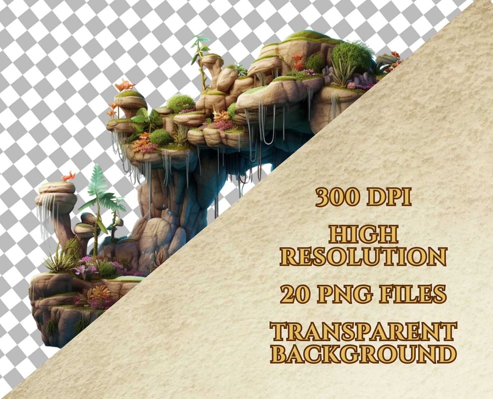 Mermaids Cove Clip Art Bundle of 20 High Resolution 300 DPI Transparent ...