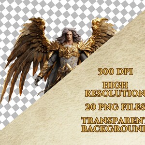 Archangel Characters Bundle of 20 Clip Art High Resolution 300 DPI ...