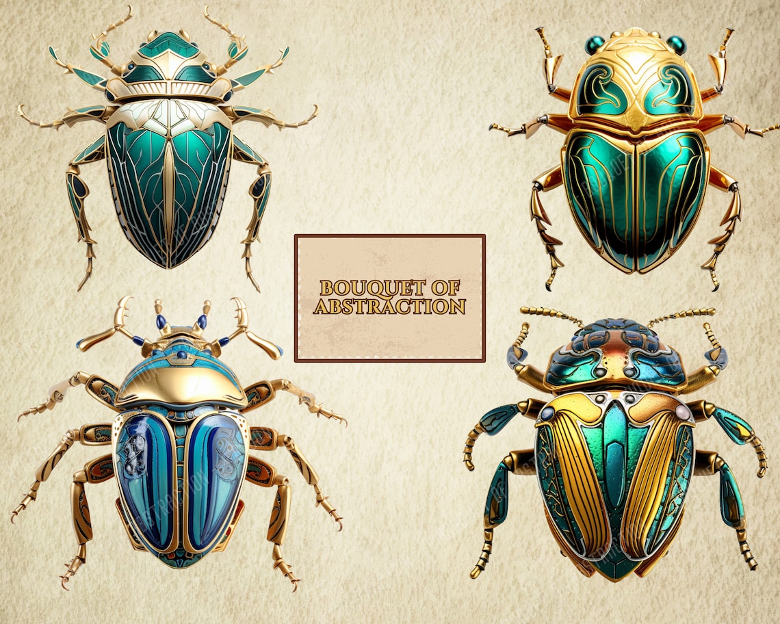 Egyptian Scarab Bundle of 20 Clip Art Ancient Egypt Scarabs High ...