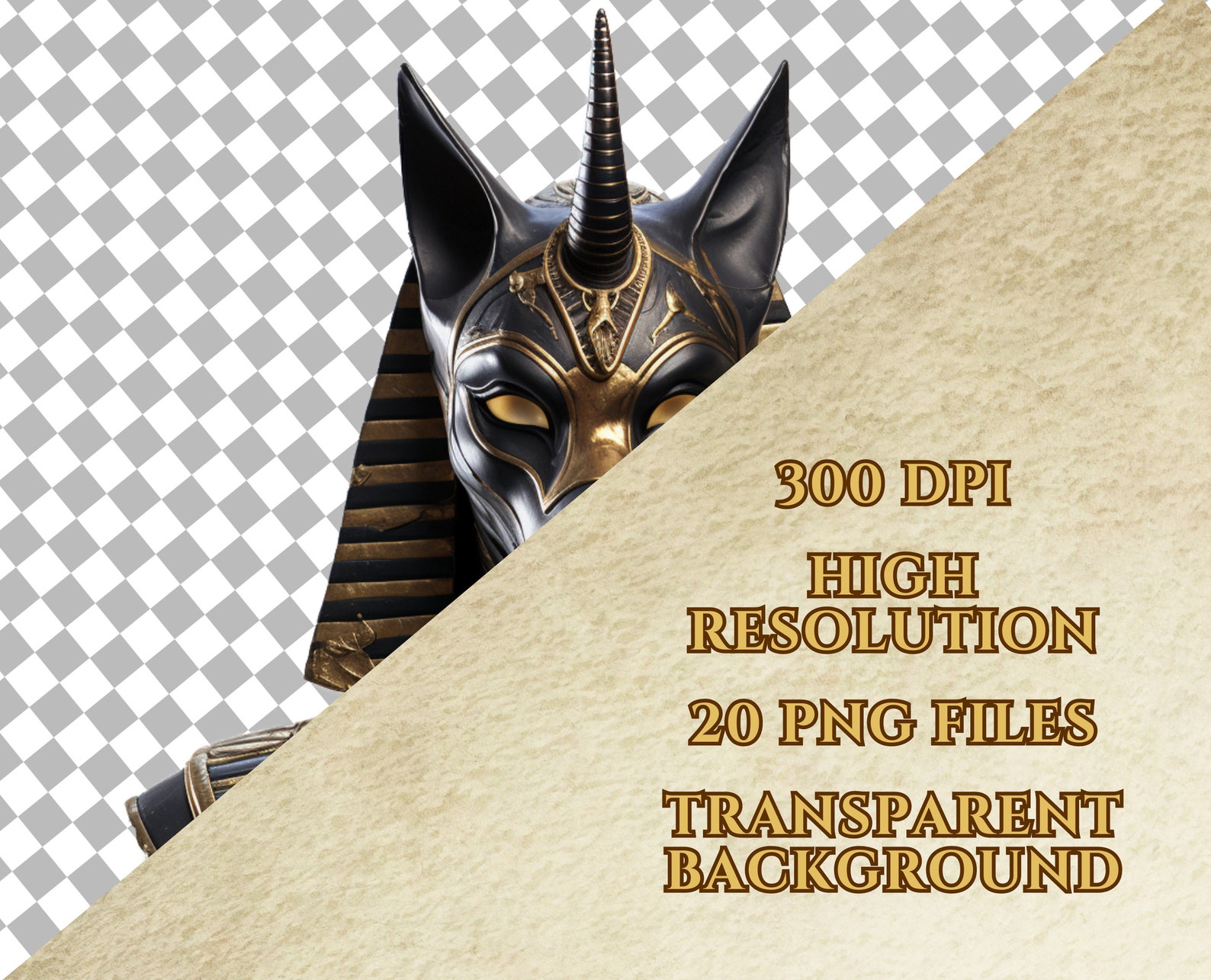 Anubis Clip Art Bundle of 20 Egyptian Clip Art Anubis Egypt Themed Clip ...