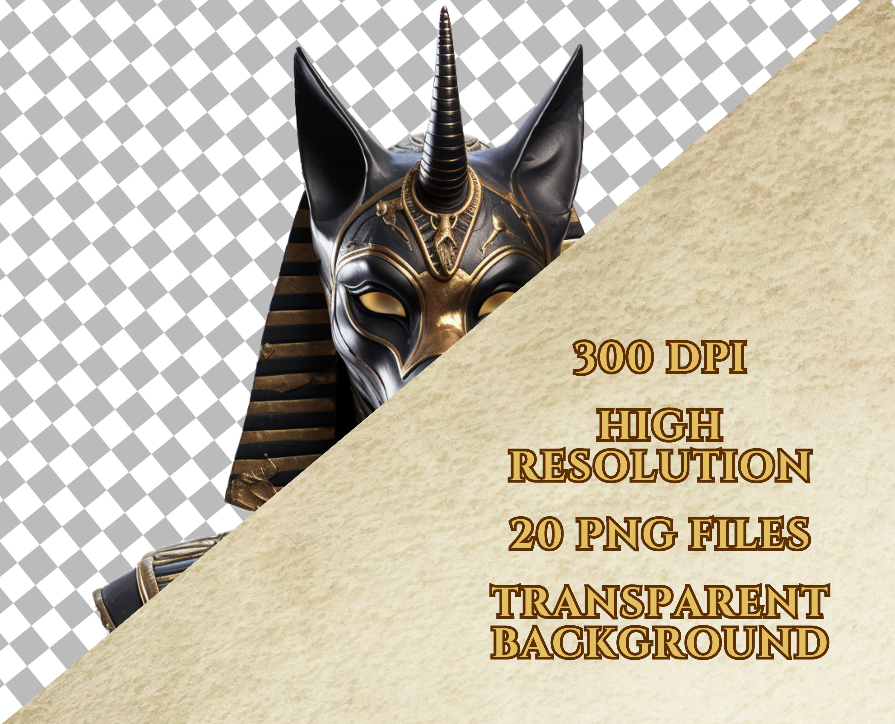 Anubis Clip Art Bundle of 20 Egyptian Clip Art Anubis Egypt Themed Clip ...