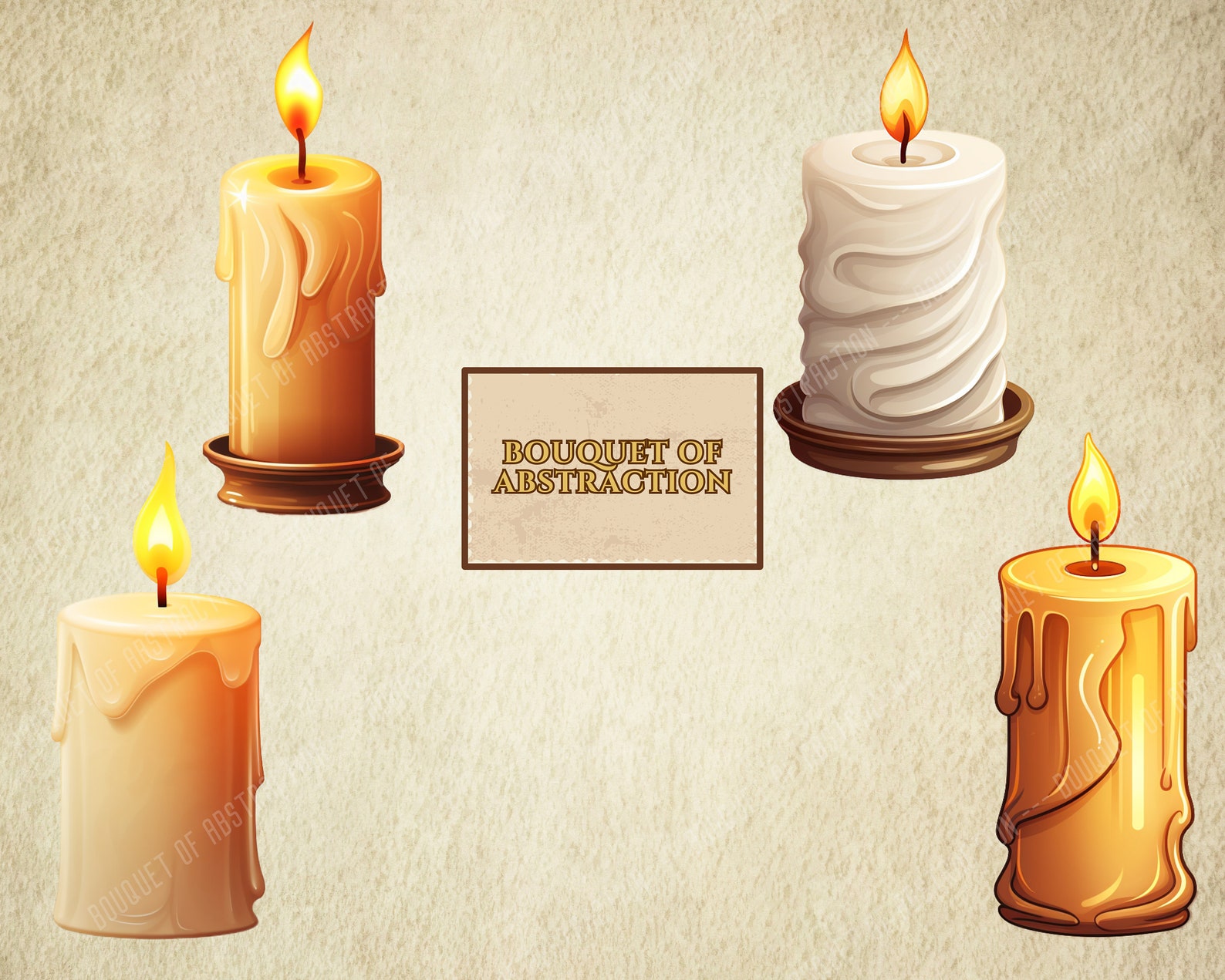 Reading Candles Bundle of 20 Clip Art High Resolution 300 DPI ...