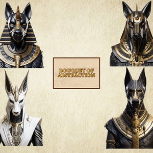 Anubis Clip Art Bundle of 20 Egyptian Clip Art Anubis Egypt Themed Clip ...